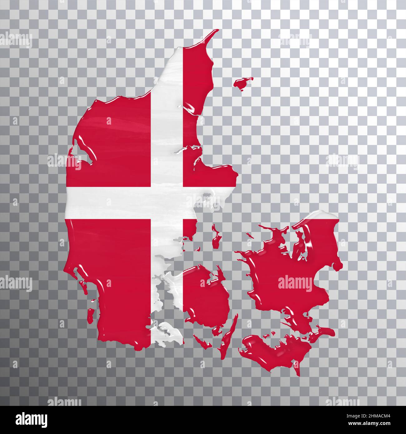 Denmark flag and map, transparent background, Clipping path Stock Photo ...