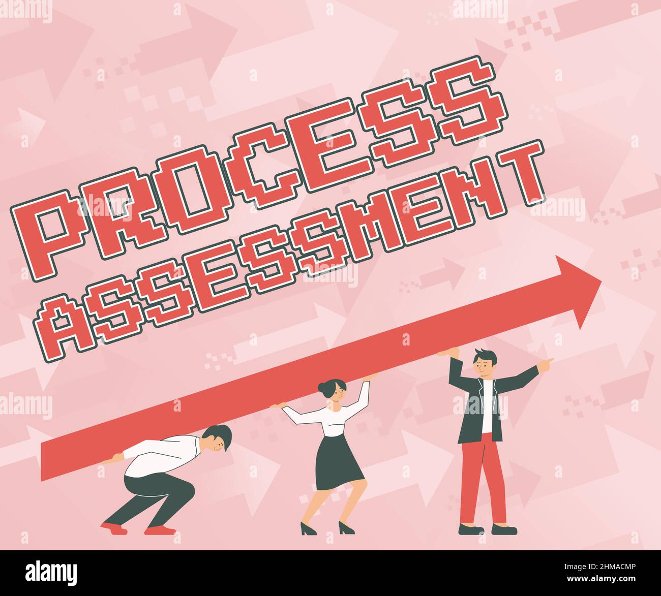Text sign showing Process Assessment. Word Written on disciplined ...