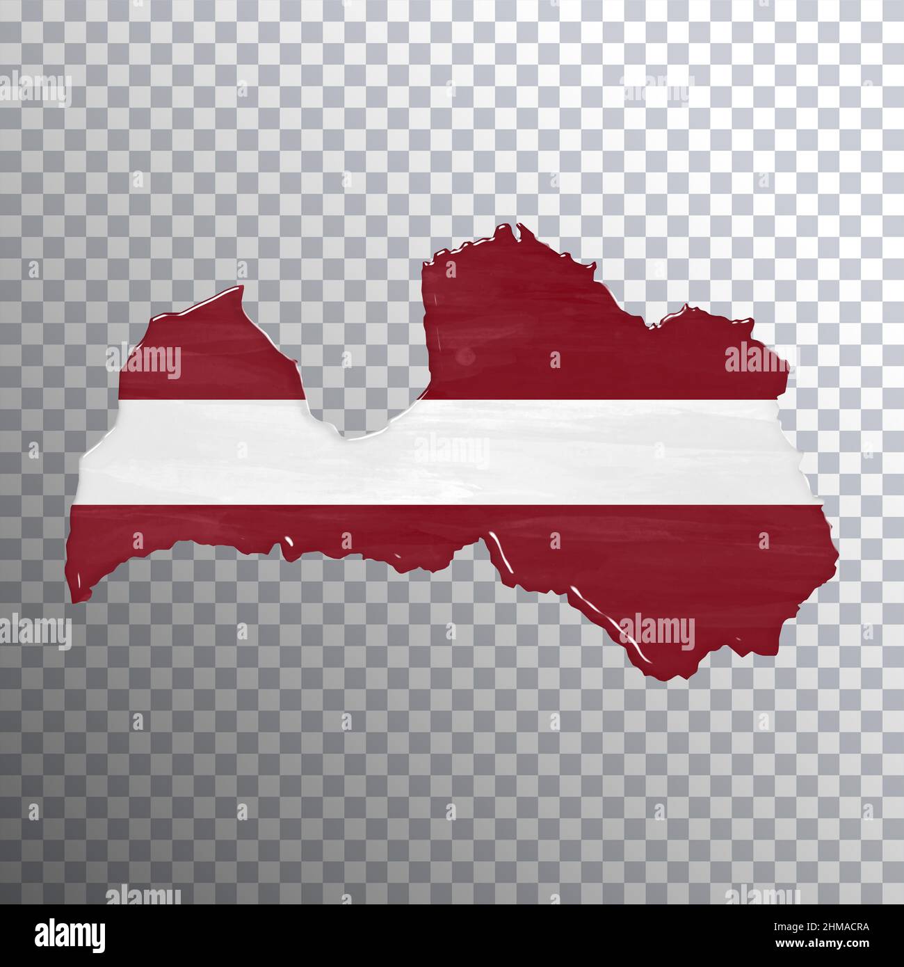 Latvia flag and map, transparent background, Clipping path Stock Photo ...