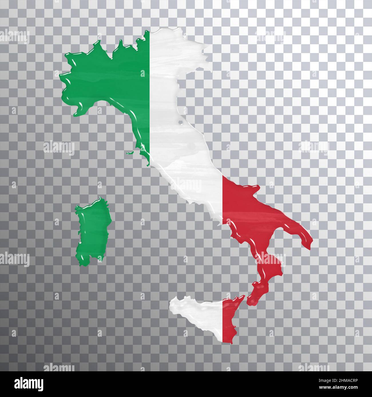 Italy flag and map, transparent background, Clipping path Stock Photo ...