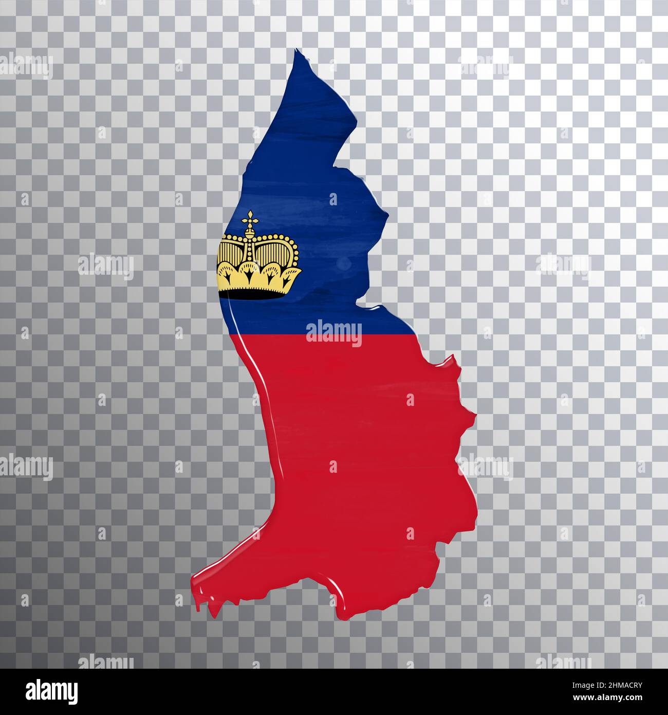 Liechtenstein flag and map, transparent background, Clipping path Stock ...