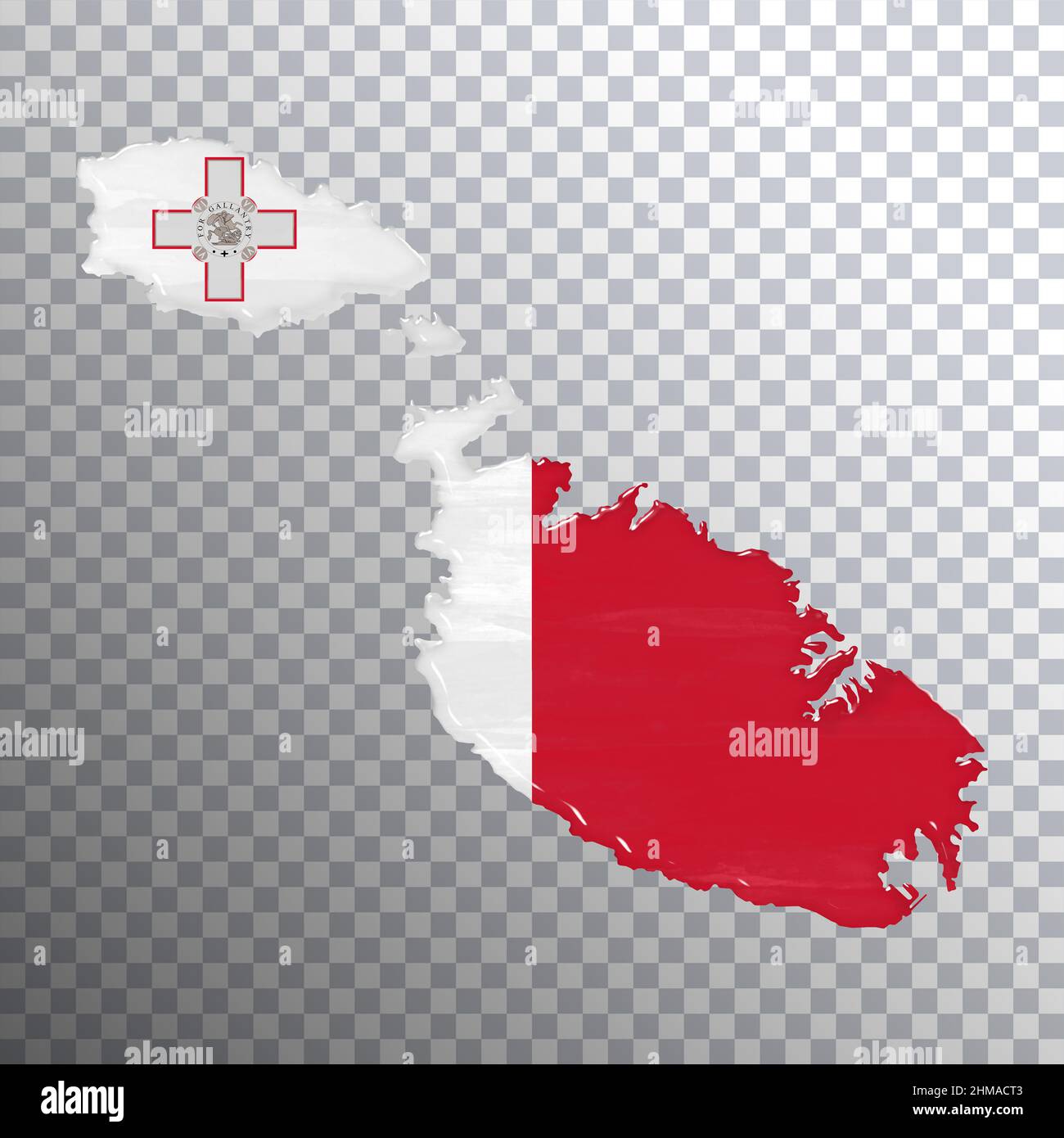 Malta flag and map, transparent background, Clipping path Stock Photo ...