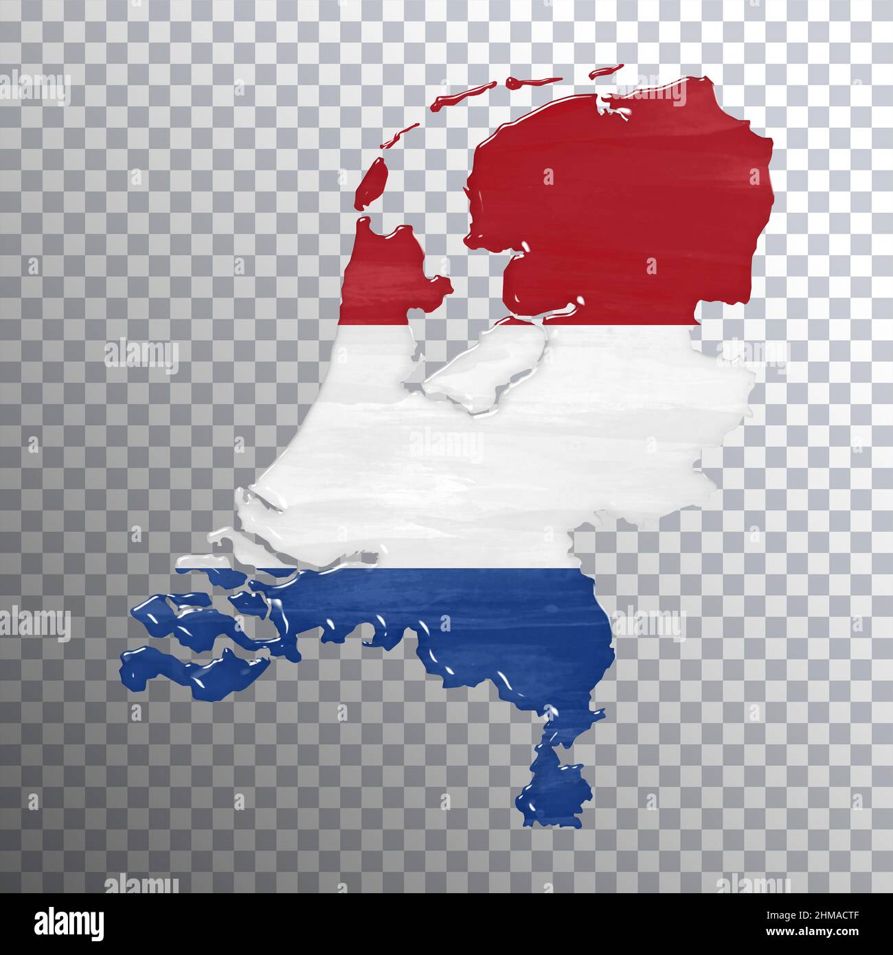 Netherlands flag and map, transparent background, Clipping path Stock ...