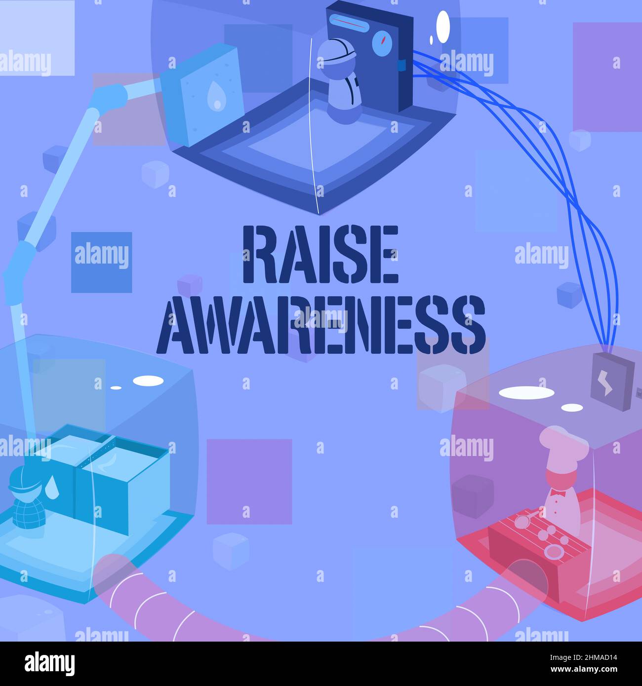 Conceptual caption Raise Awareness. Conceptual photo creating a ...