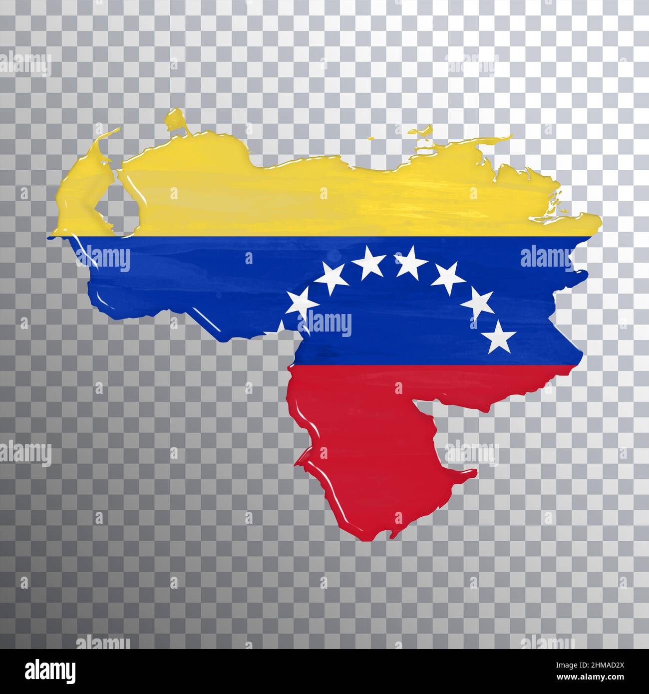 Venezuela flag and map, transparent background, Clipping path Stock ...