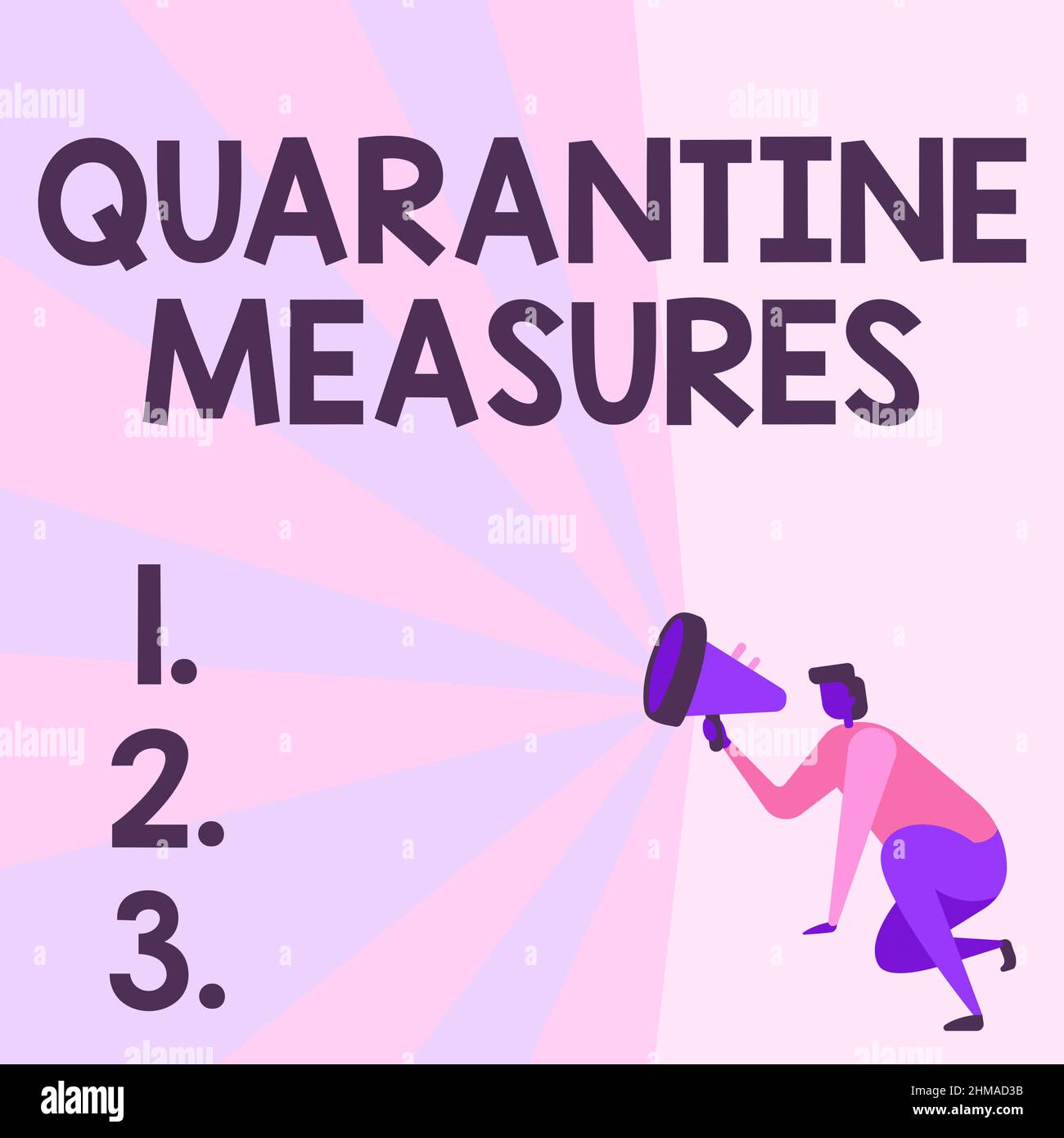 Sign displaying Quarantine Measures. Concept meaning safety procedure ...