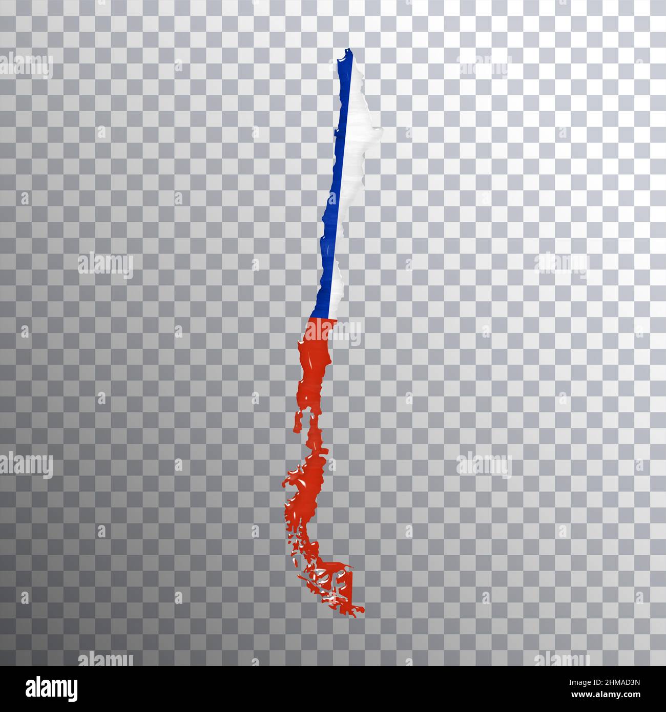 Chile flag and map, transparent background, Clipping path Stock Photo ...