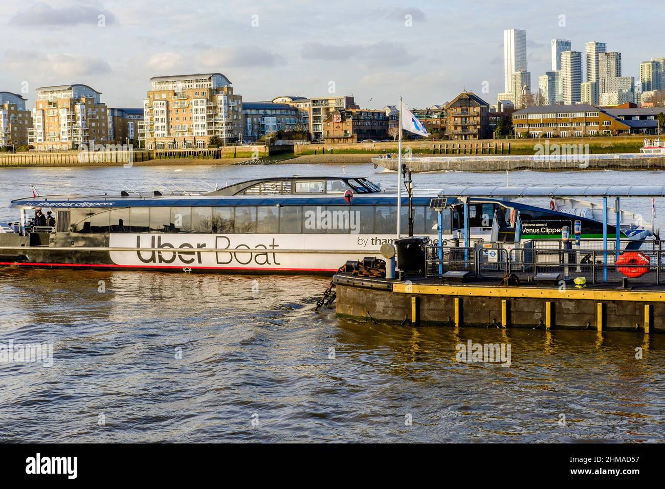 Uber river boat london hi-res stock photography and images - Alamy