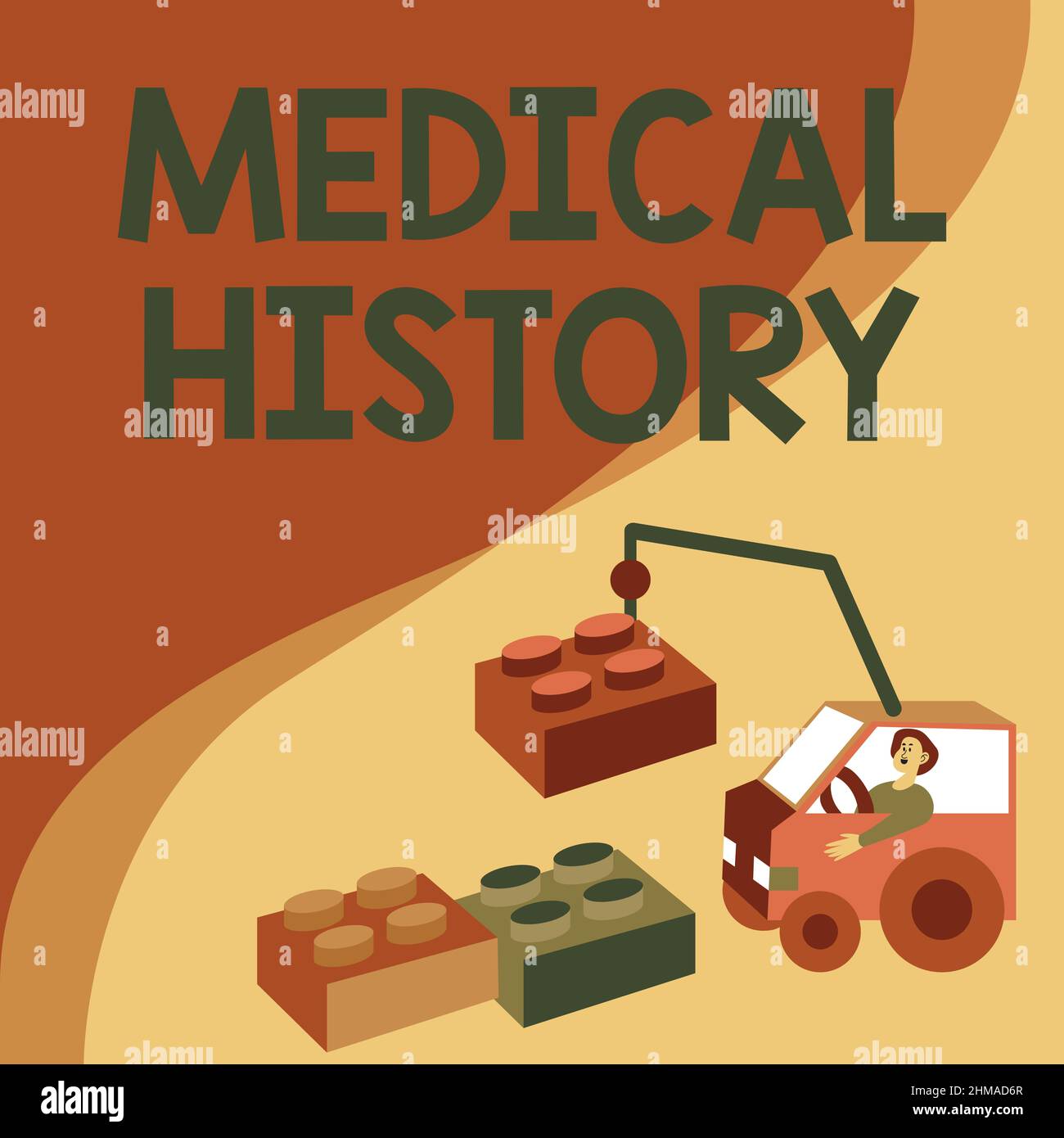 Text sign showing Medical History. Conceptual photo the past background ...