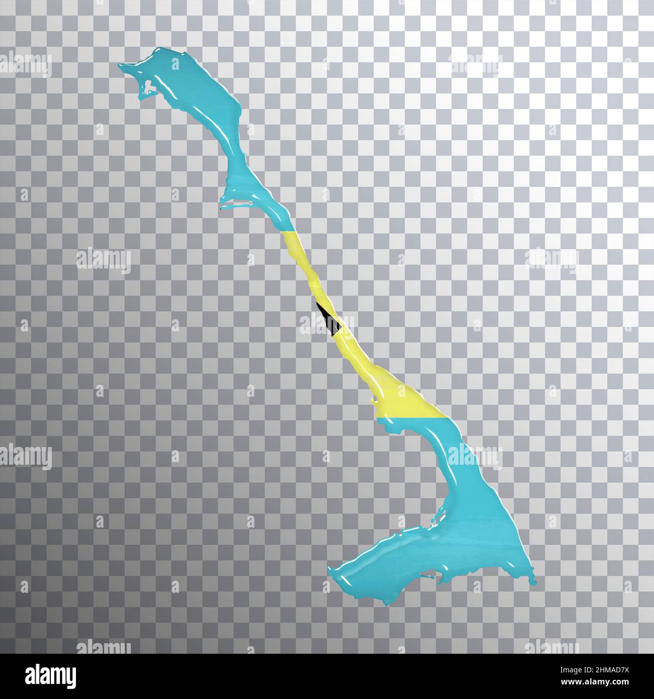 Bahamas flag and map, transparent background, Clipping path Stock Photo ...