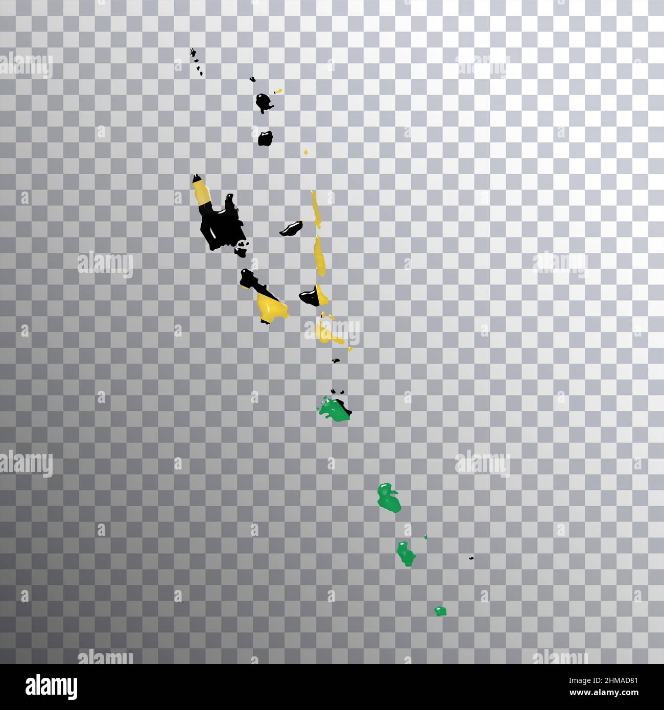 Vanuatu flag and map, transparent background, Clipping path Stock Photo ...