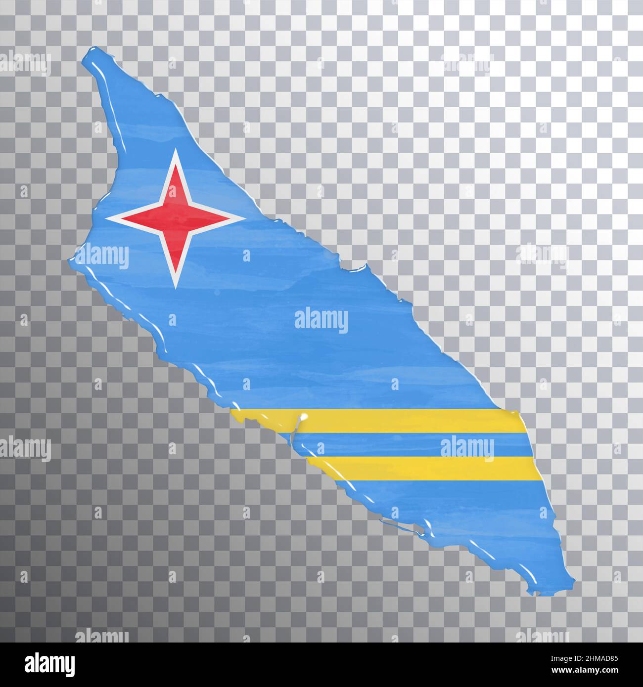 Aruba flag and map, transparent background, Clipping path Stock Photo ...