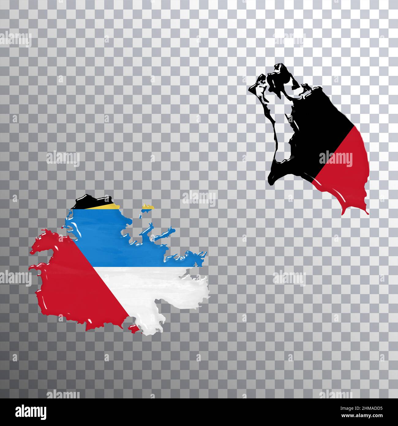 Antigua and Barbuda flag and map, transparent background, Clipping path ...