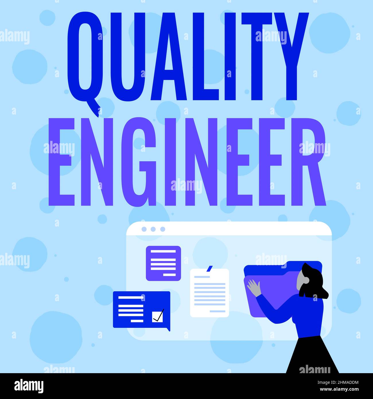 Conceptual display Quality Engineer. Business idea ensure the overall ...