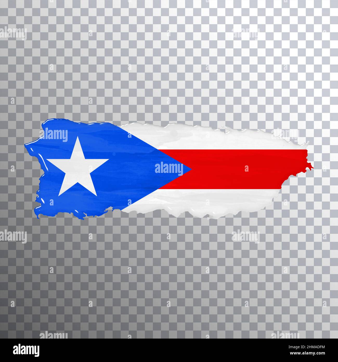Puerto Rico flag and map, transparent background, Clipping path Stock ...