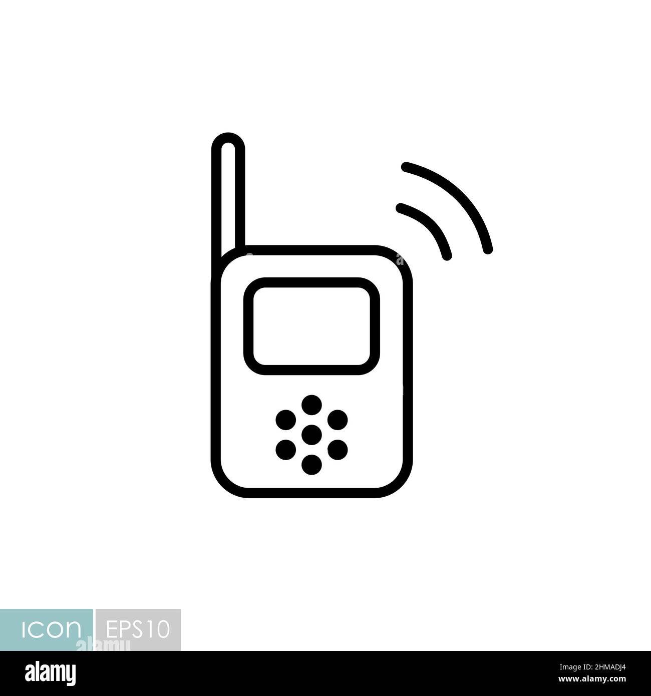 Baby radio monitor vector icon. Graph symbol for children and newborn ...