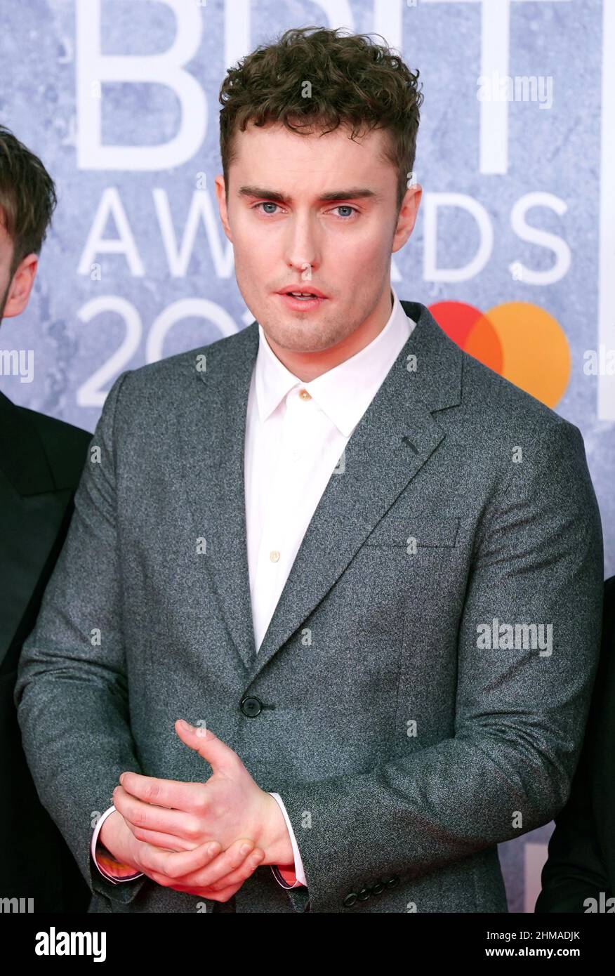 Sam Fender attending the Brit Awards 2022 at the O2 Arena, London ...