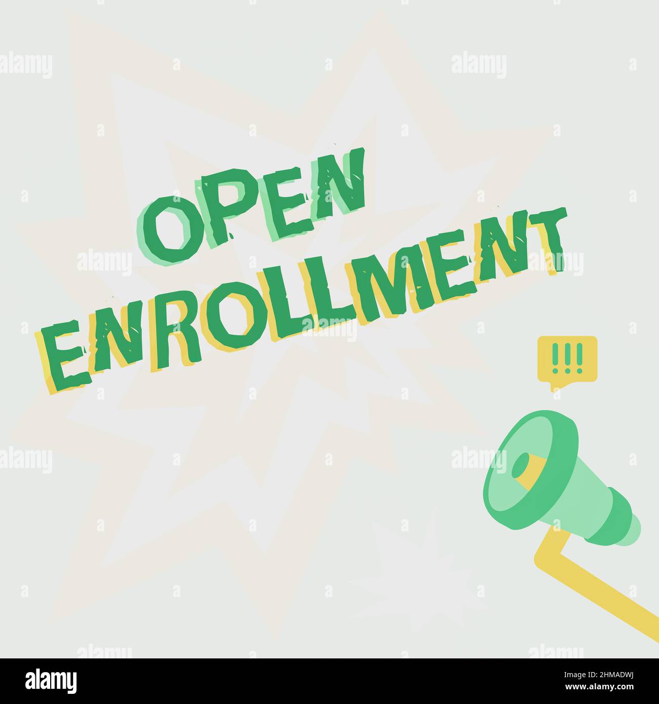 Hand writing sign Open Enrollment. Business showcase The yearly period ...