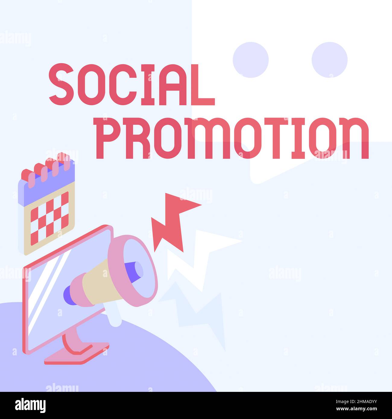 Writing displaying text Social Promotion. Business overview advancing ...