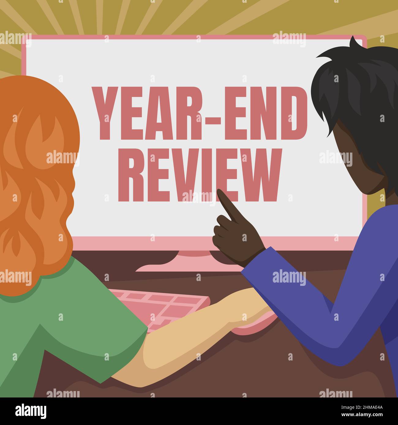 Inspiration showing sign Year end Review. Business showcase Year end ...