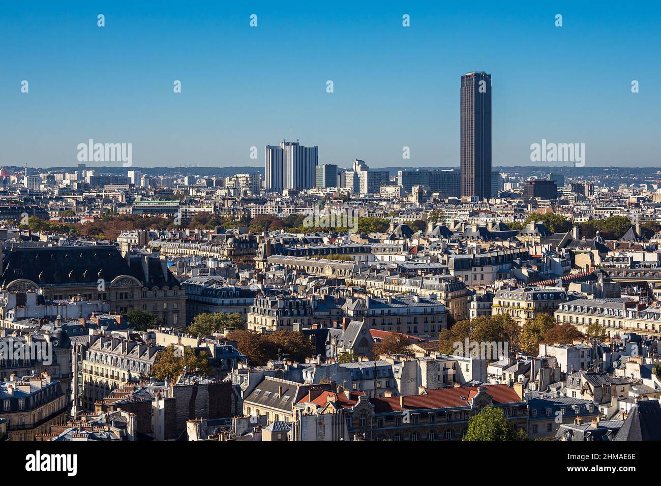 View to historical and modern buildings in Paris, France Stock Photo ...