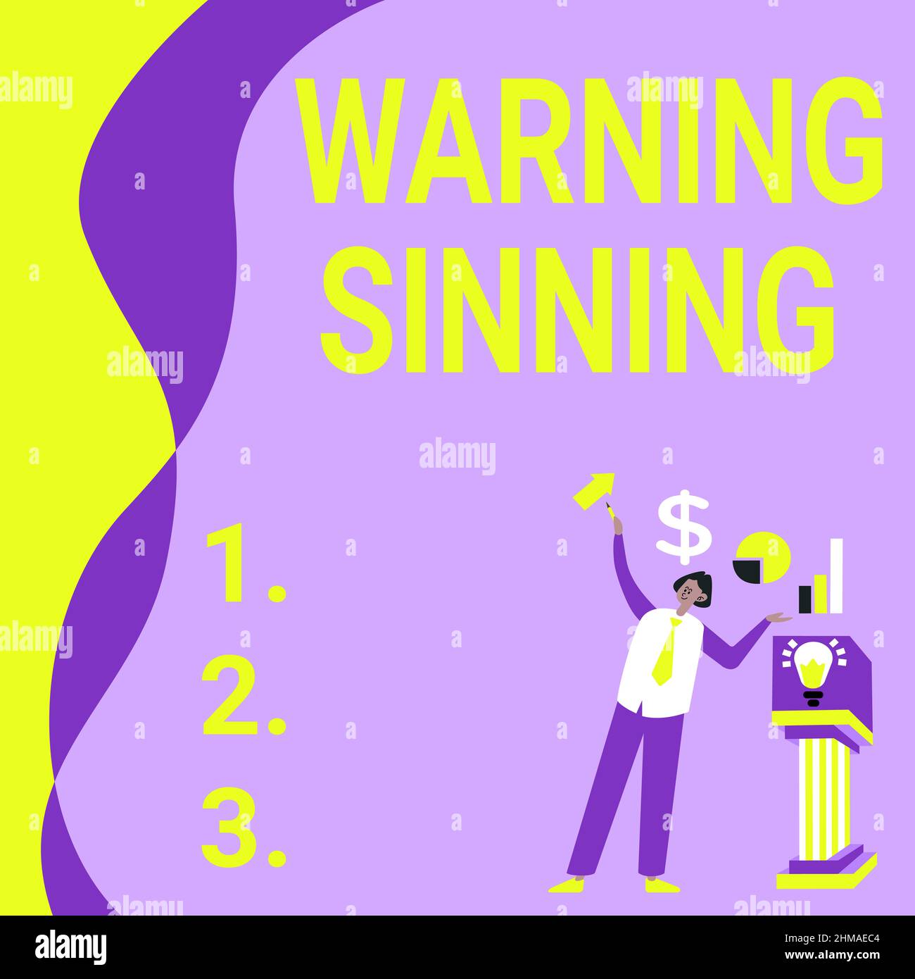 Inspiration showing sign Warning Sinning. Word Written on Warning ...