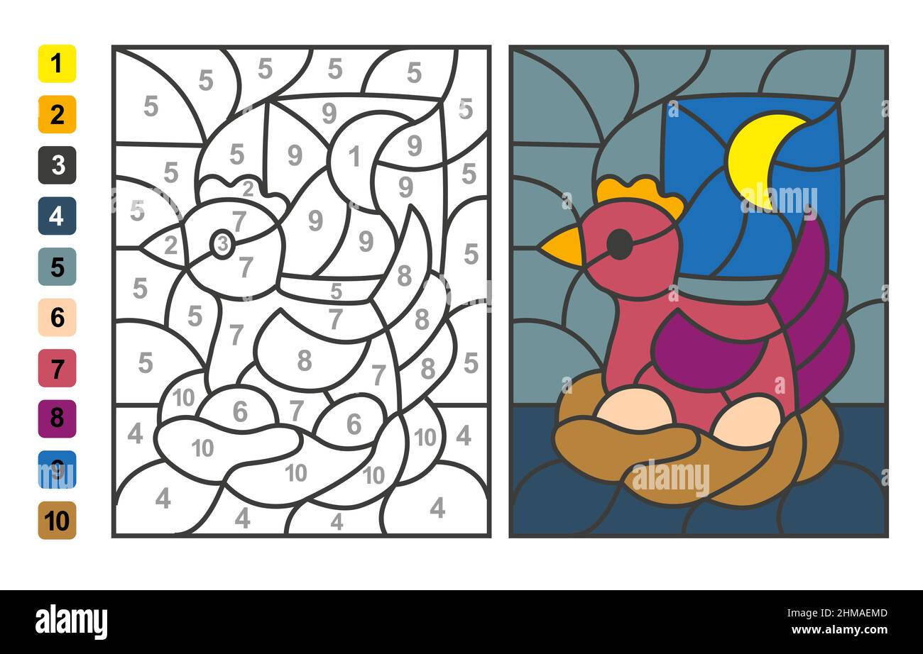 Easy Color By Number 1 9