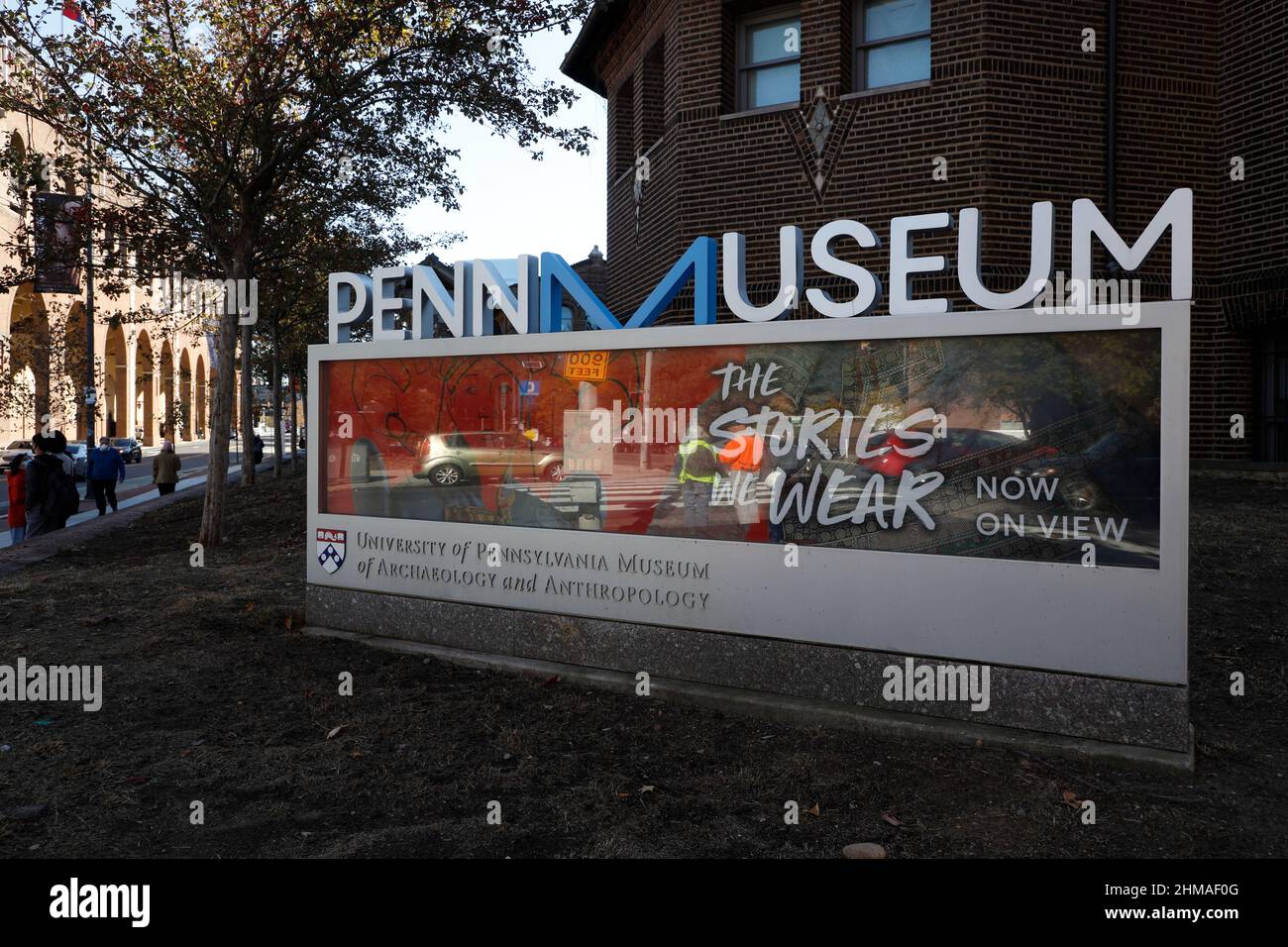 Sign of Penn museum outside of the museum building.University of ...
