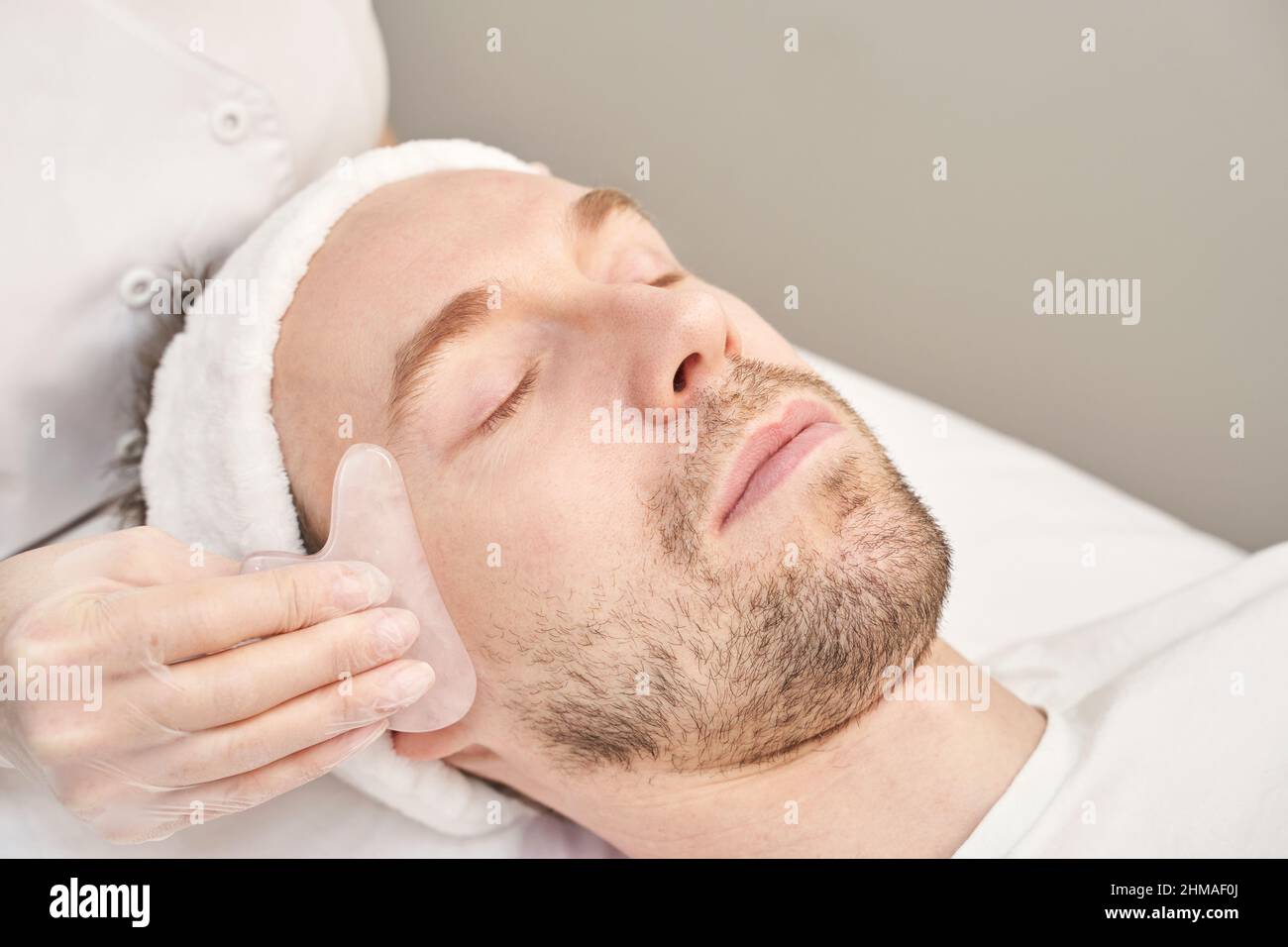 Doctor doing skin routine. Salon maternity treatment. Health care ...