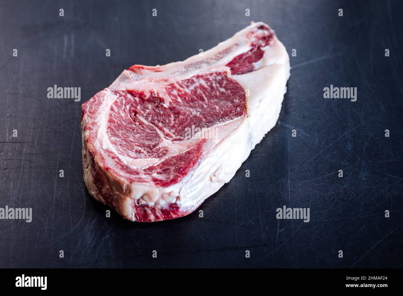 Various steak selection including rib eye, t-bone, fillet steak and ...