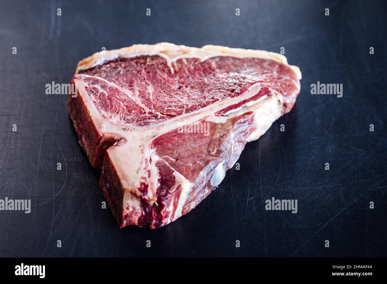 Various steak selection including rib eye, t-bone, fillet steak and ...