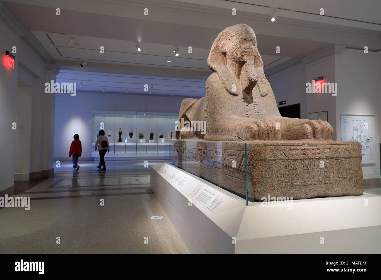 The statue of Sphinx of Ramses II display in the Penn Museum.University ...