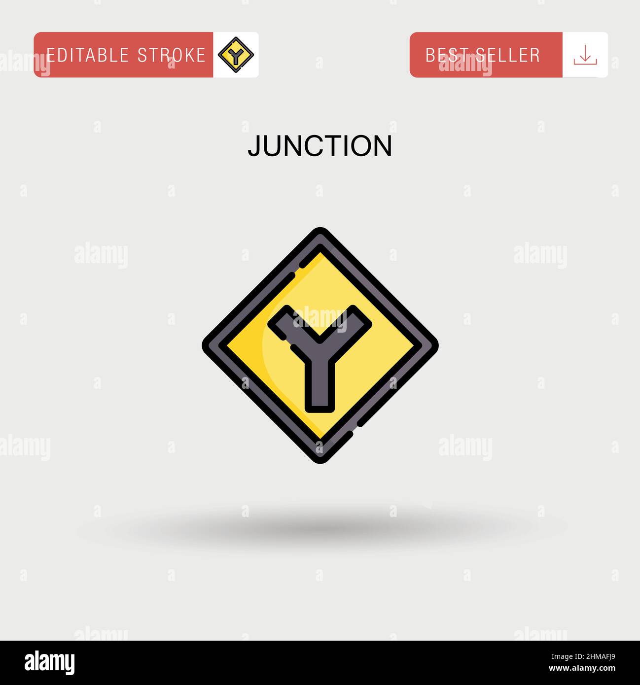 Junction Simple vector icon Stock Vector Image & Art - Alamy