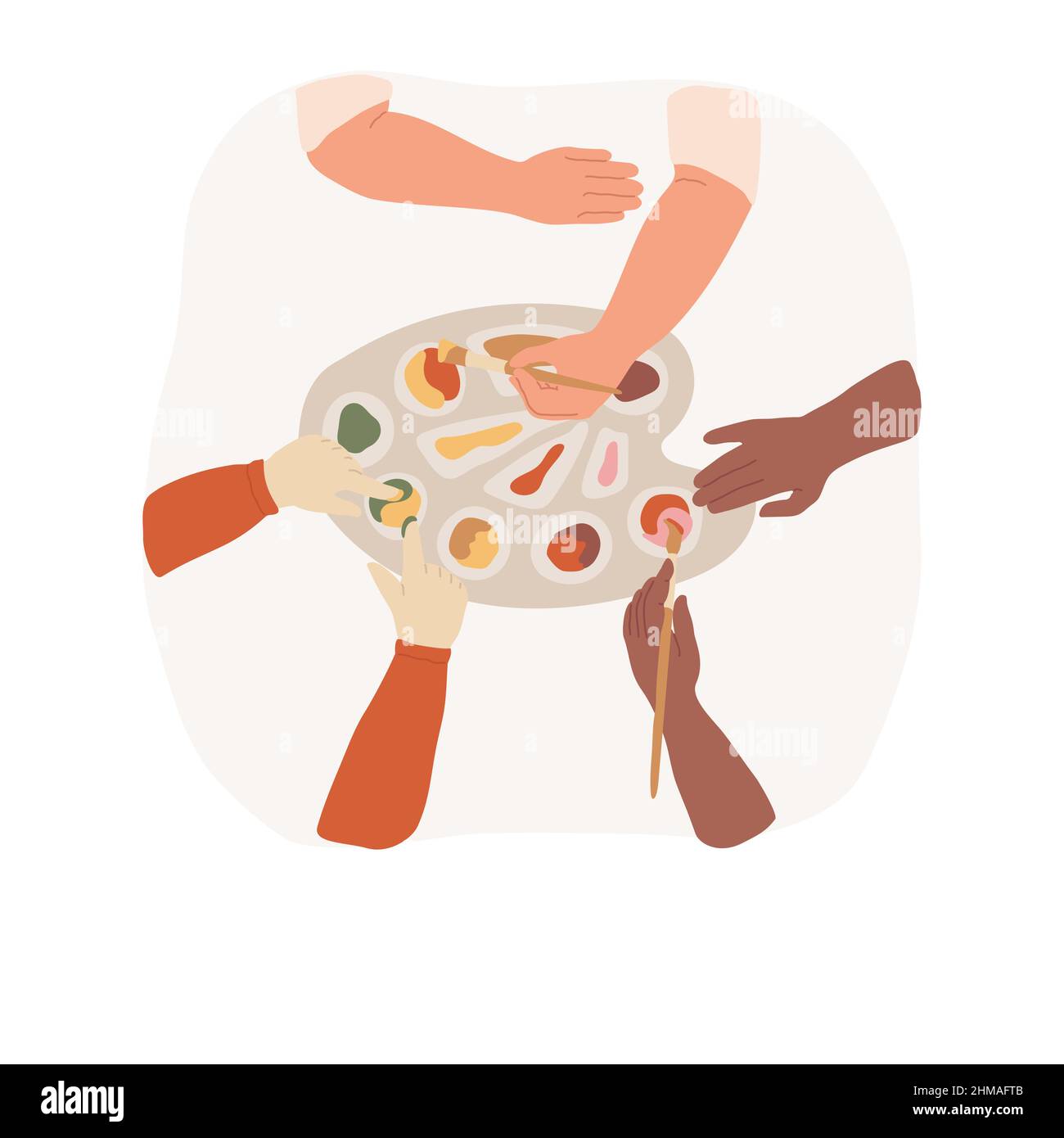 Learn about mixing colors isolated cartoon vector illustration ... Learn about mixing colors isolated cartoon vector illustration ...