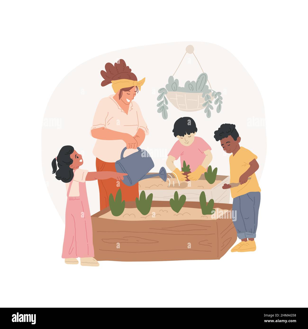 Farm trip isolated cartoon vector illustration. Farm visit, nature ...