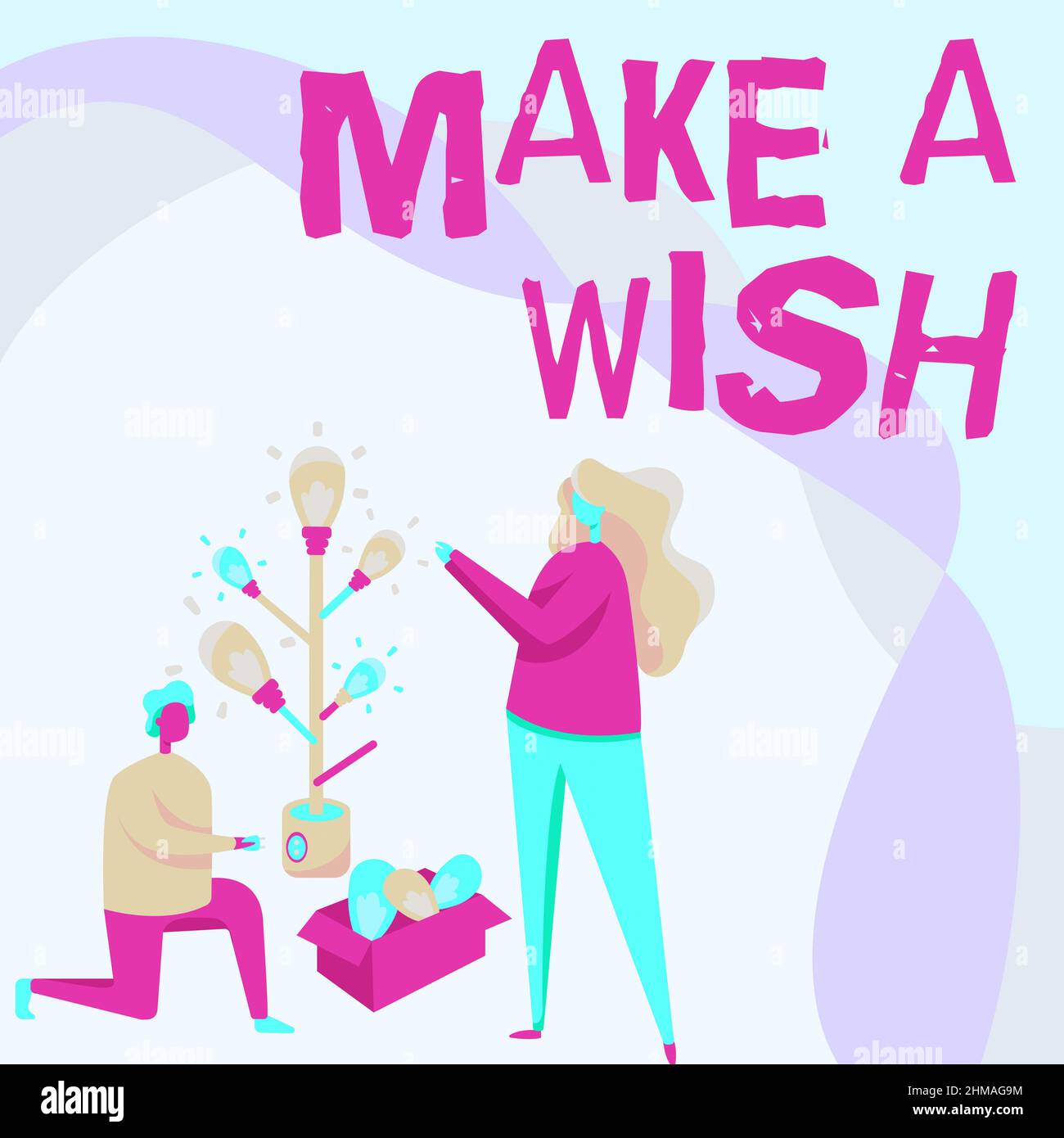 Text showing inspiration Make A Wish. Business showcase To have dreams ...