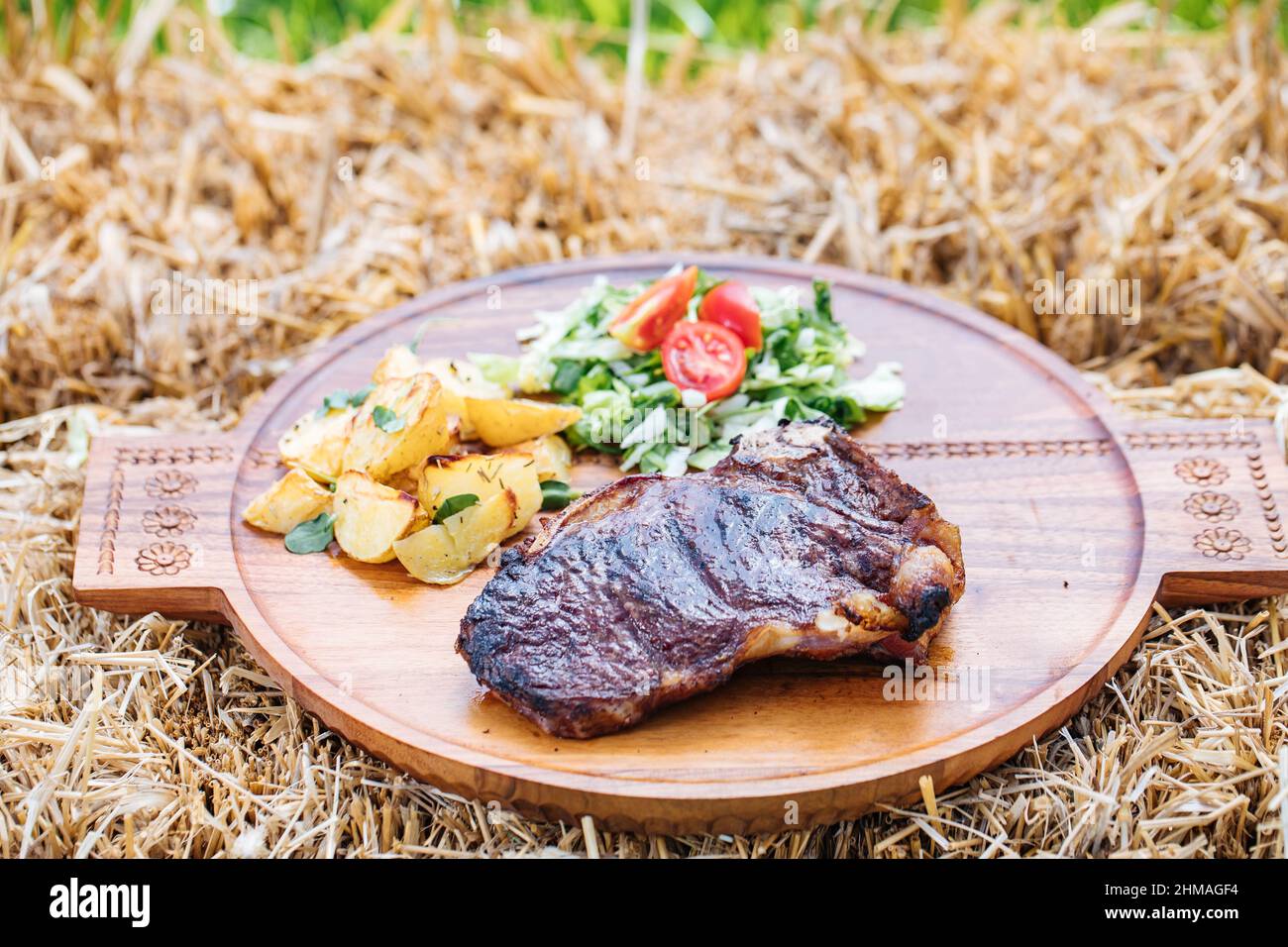 Various steak selection including rib eye, t-bone, fillet steak and ...