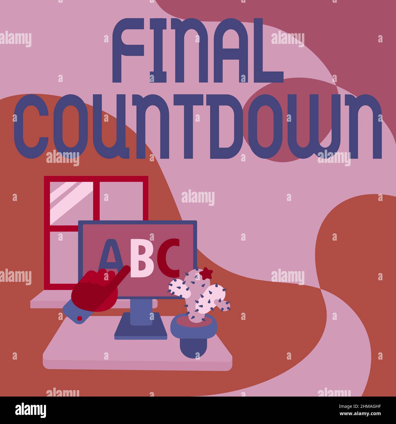Sign displaying Final Countdown. Business showcase Last moment of any ...