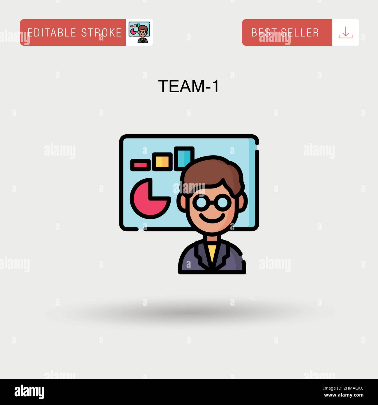 Team-1 Simple vector icon Stock Vector Image & Art - Alamy