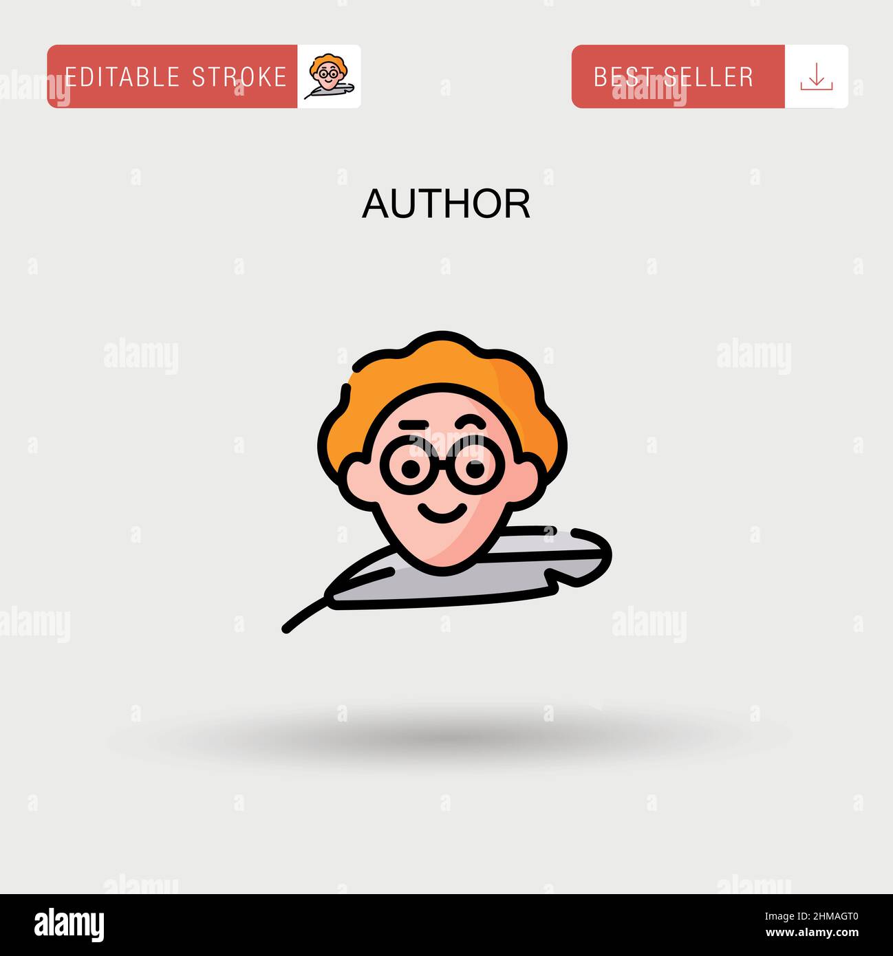 Book writer Stock Vector Images - Alamy