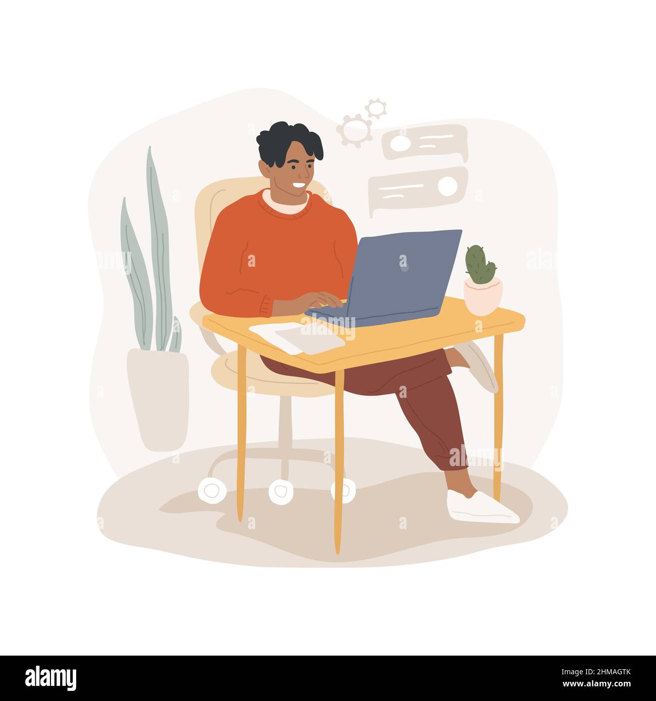 Intelligent Tutoring System Isolated Cartoon Vector Illustration Ai