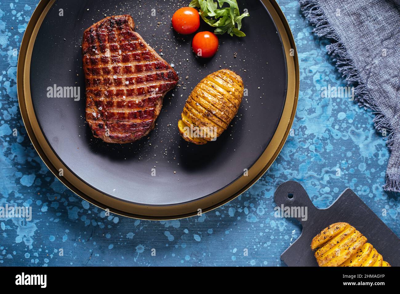 Various steak selection including rib eye, t-bone, fillet steak and ...