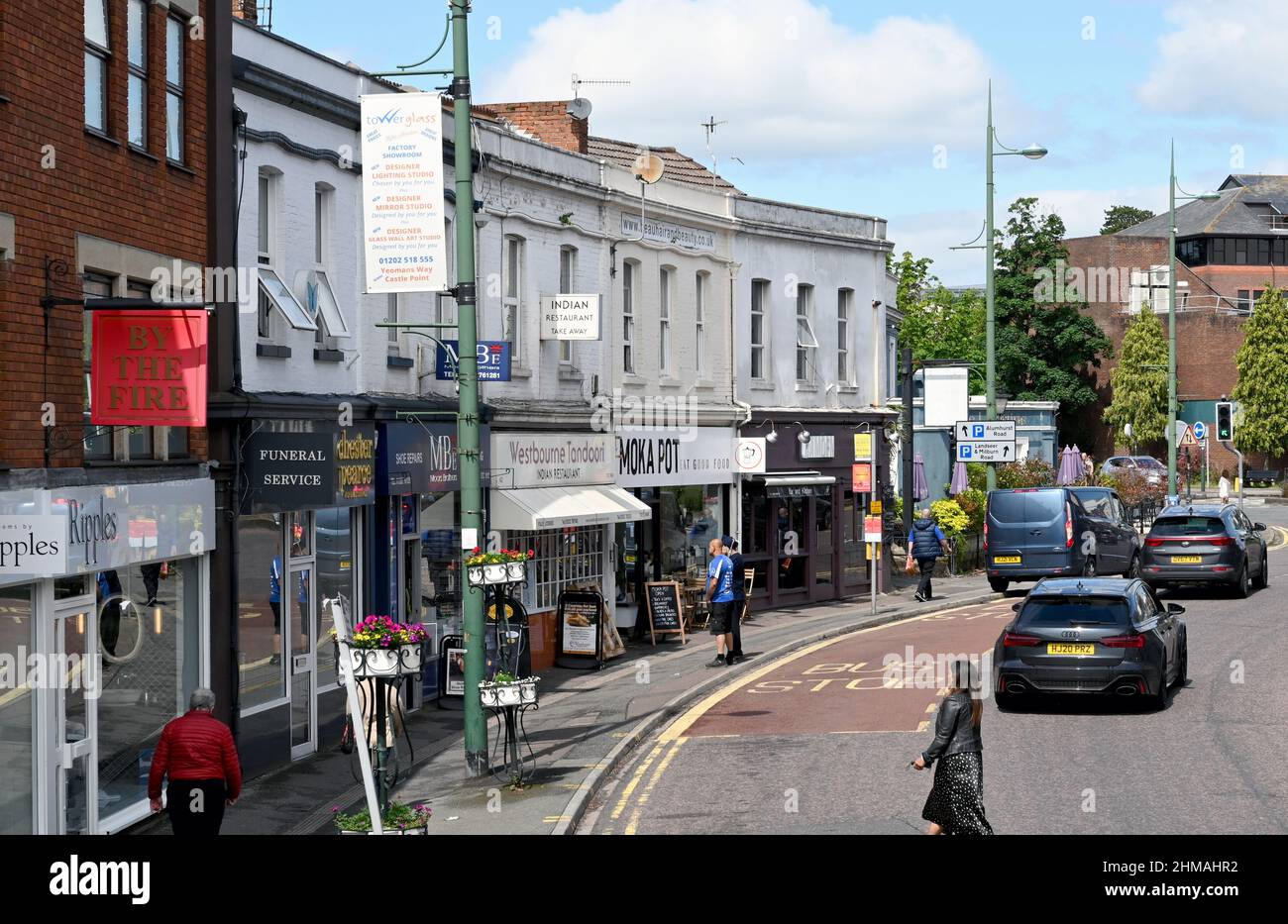 Bournemouth, Dorset, England - June - 2021: People walking past ...