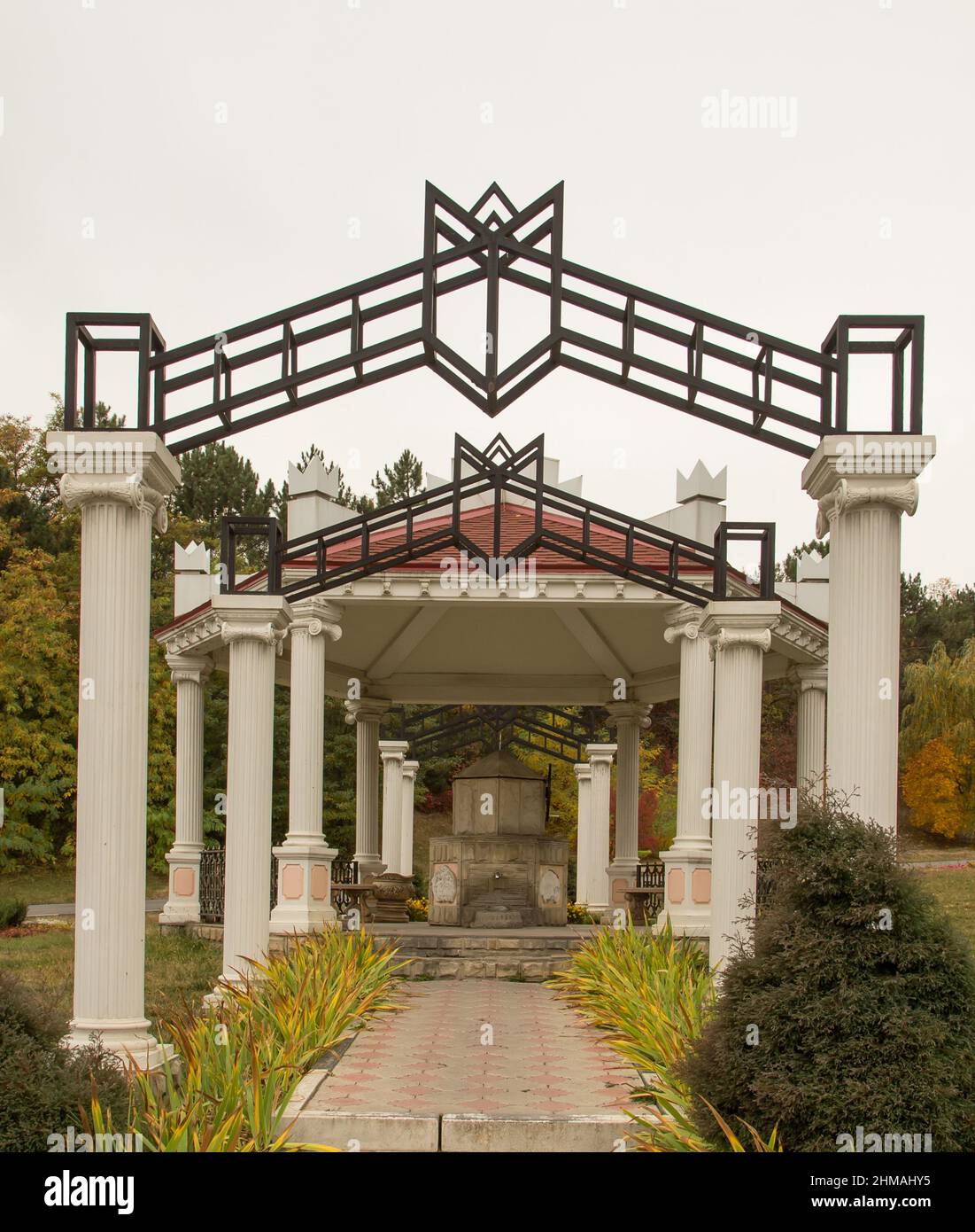 Holy spring in the center of a pavilion, Chisinau, Moldova Stock Photo ...