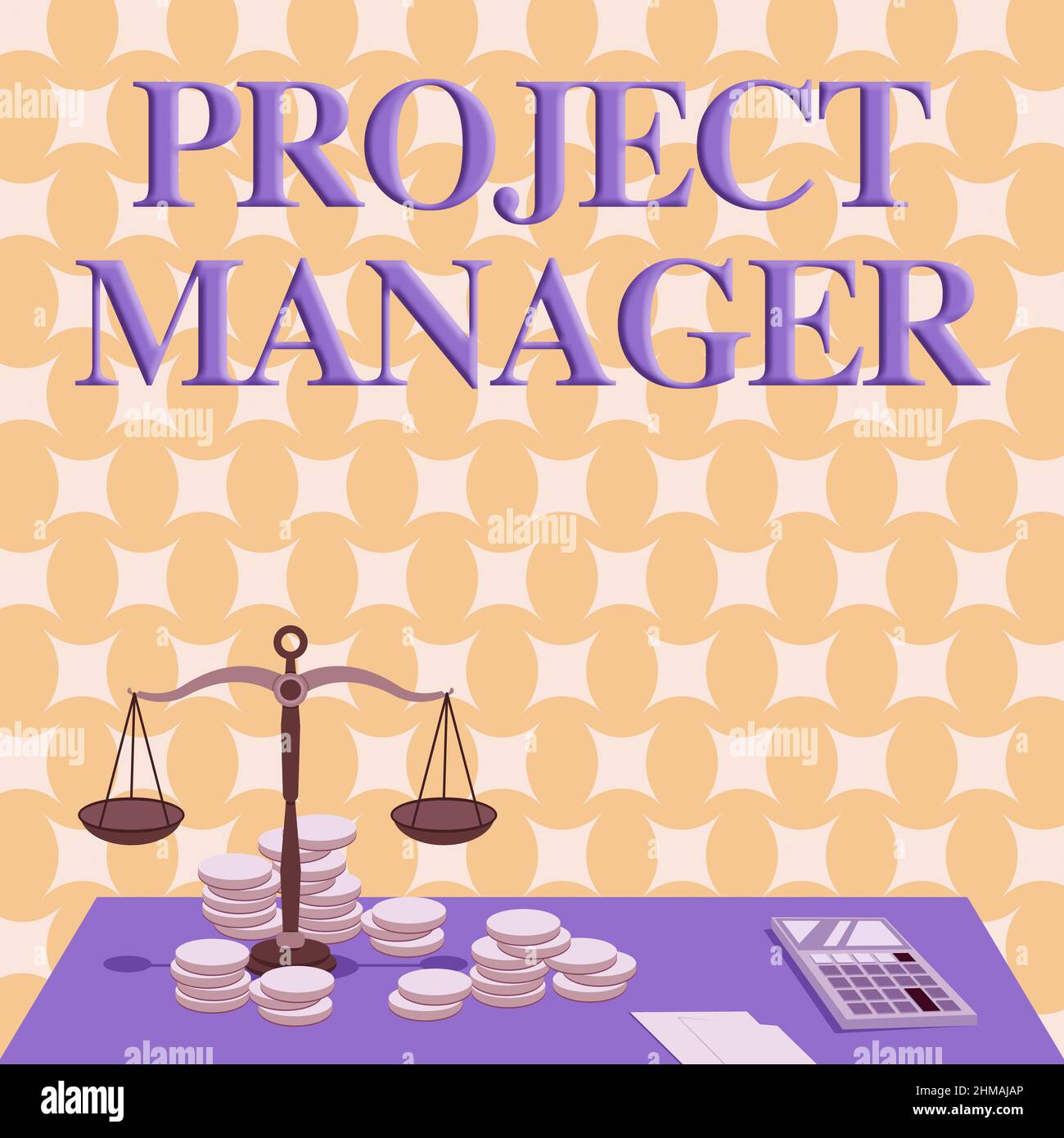 Handwriting text Project Manager. Business concept overall charge of ...