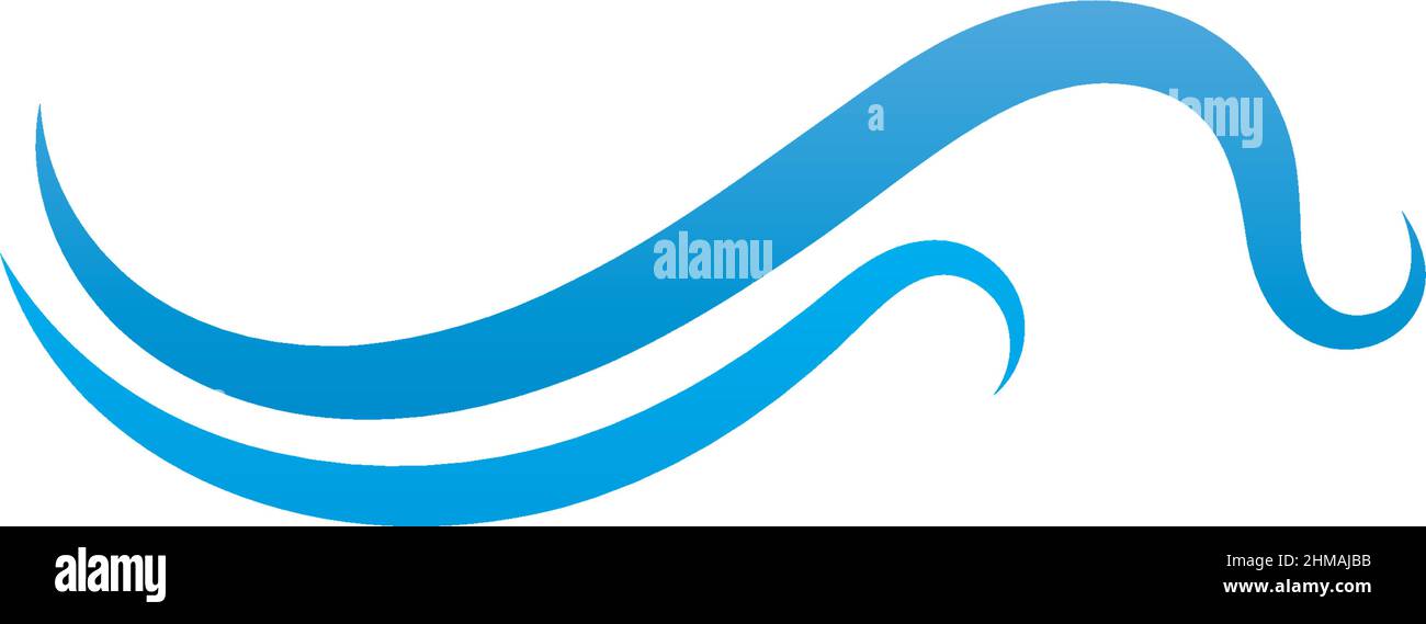 Wave icon logo design vector illustration Stock Vector Image & Art - Alamy