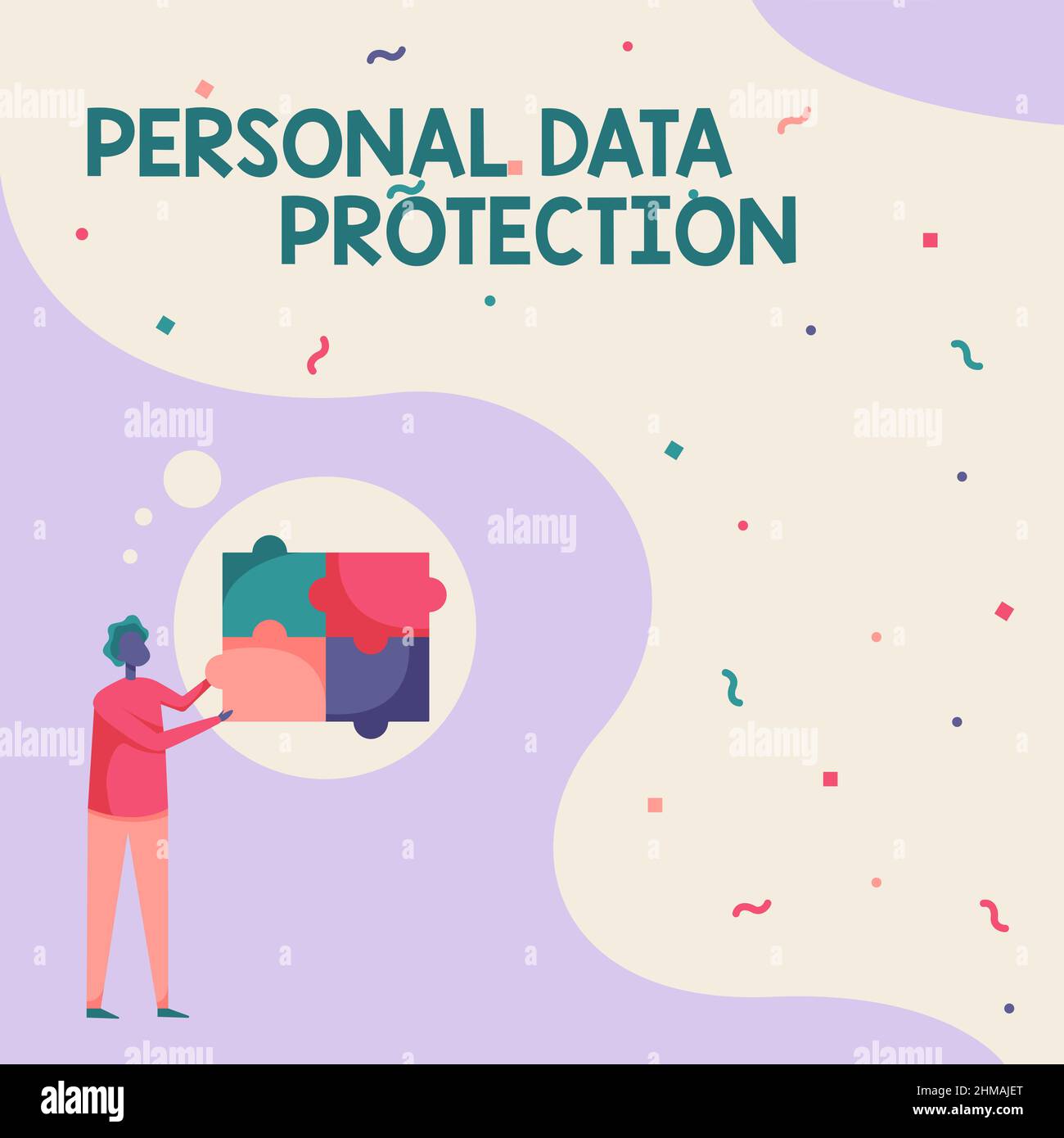 Hand writing sign Personal Data Protection. Business approach ...