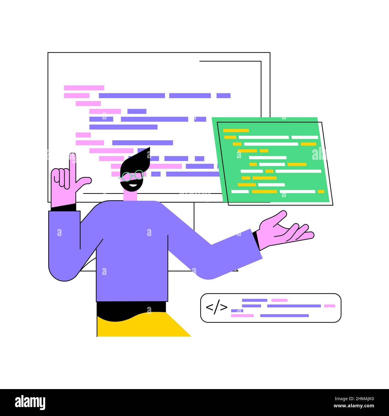 Data entry services abstract concept vector illustration. Database ...