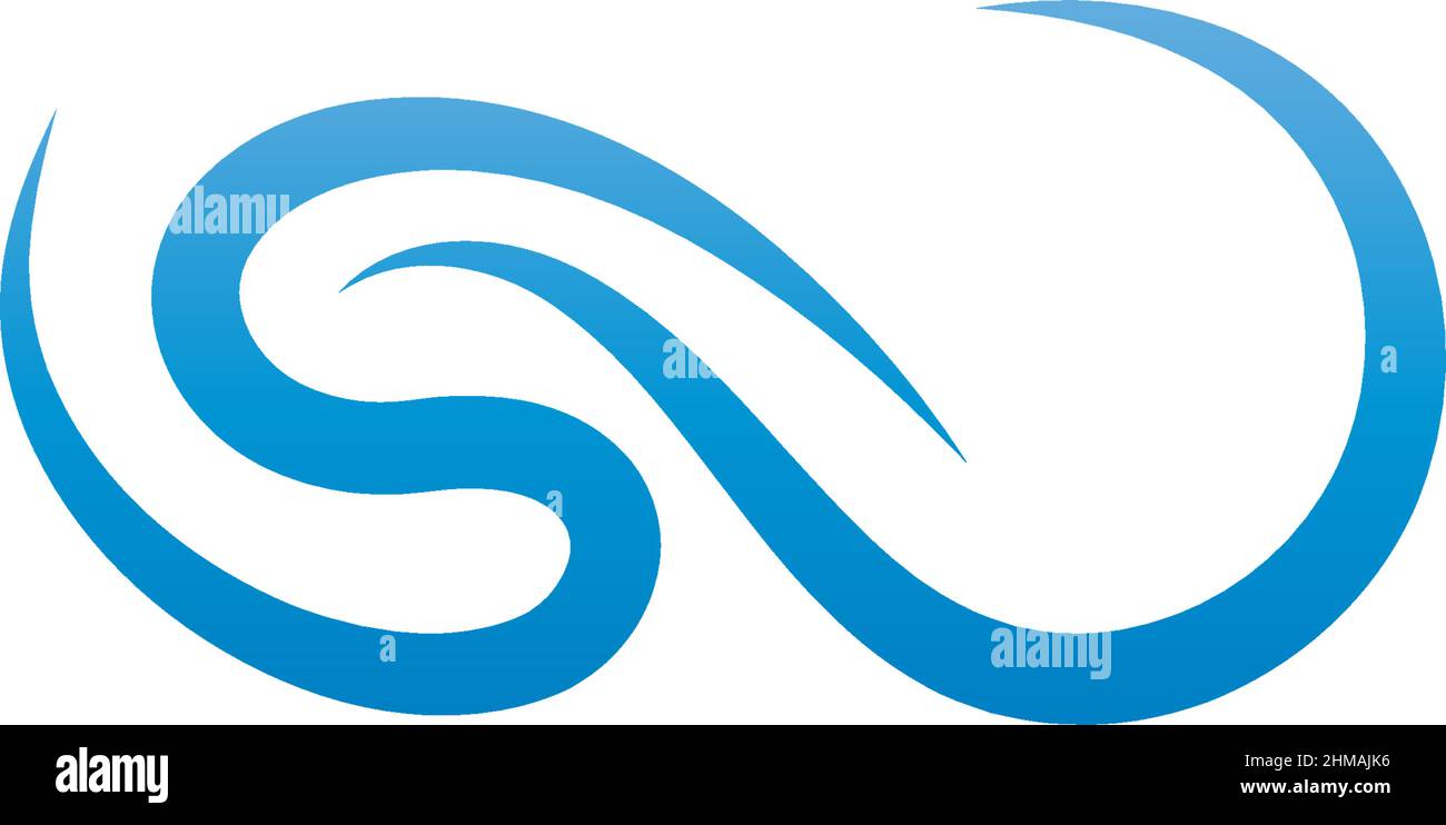 Wave icon logo design vector illustration Stock Vector Image & Art - Alamy