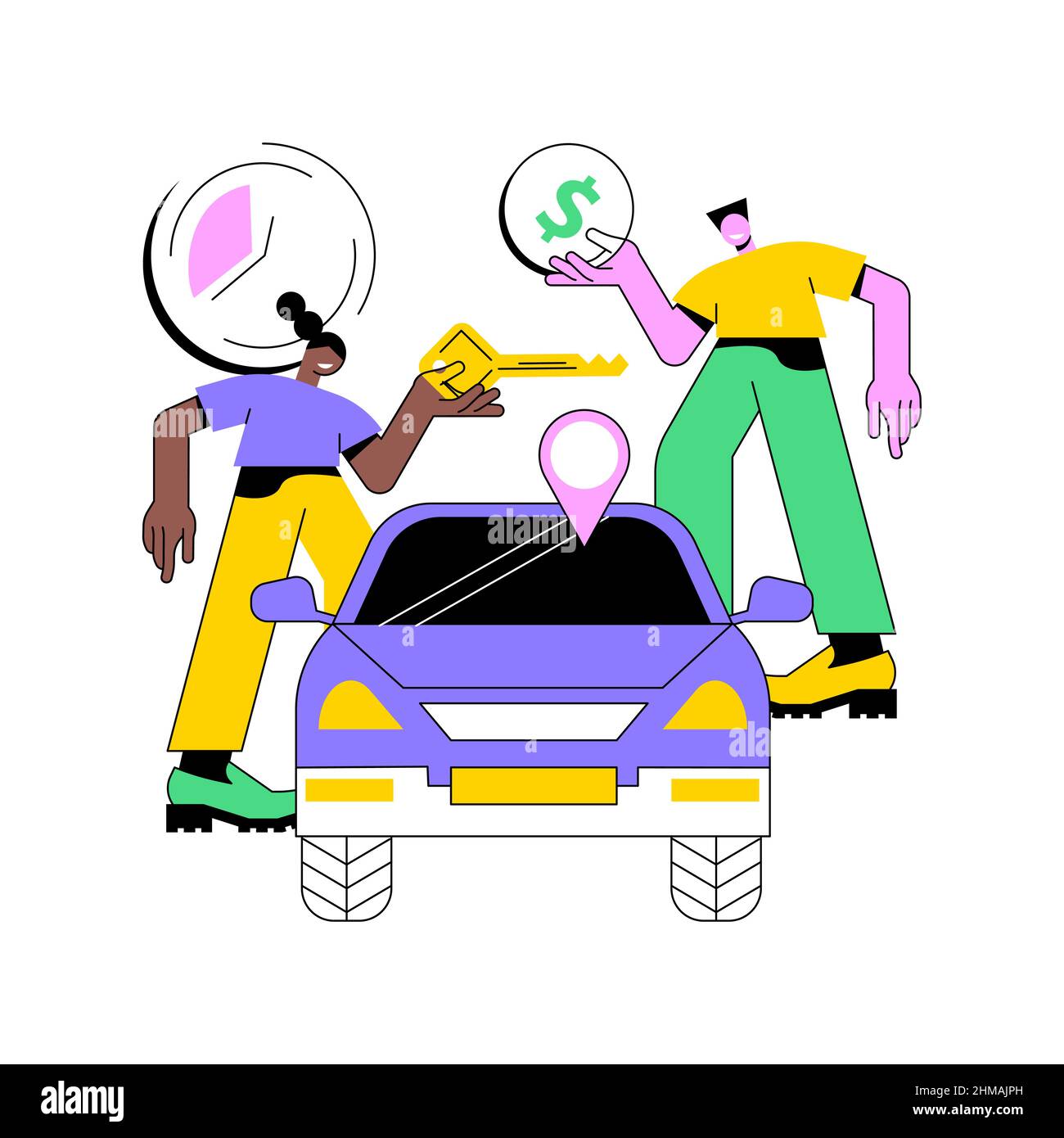 Peer to peer carsharing service hi-res stock photography and images - Alamy